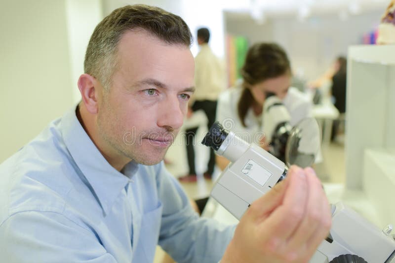 Portrait Microbiology Scientist in Office Stock Photo - Image of ...