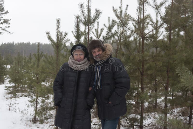 Portrait of Middle-aged Couples Stock Image - Image of white, older ...