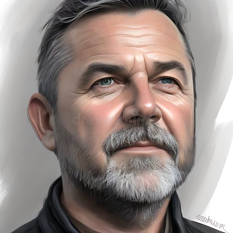 Portrait of a Middle Aged Man Created with Generative AI Technology ... Portrait of a Middle Aged Man Created with Generative AI Technology ...