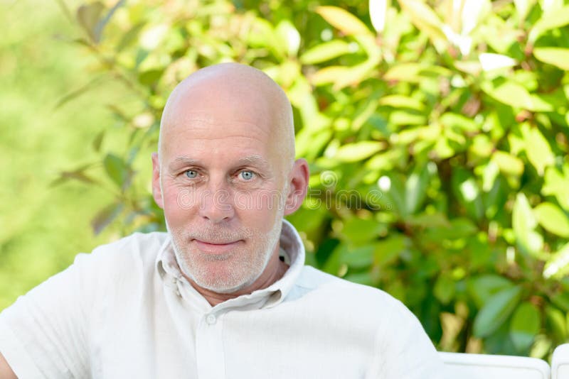 Portrait of a Middle-aged Man Stock Photo - Image of smile, handsome ...