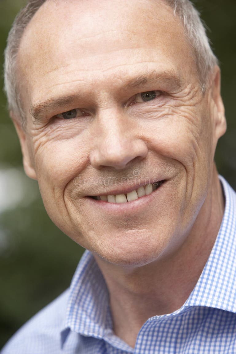 782 Headshot Portrait Middle Aged Man Happy Smiling Stock Photos - Free ...