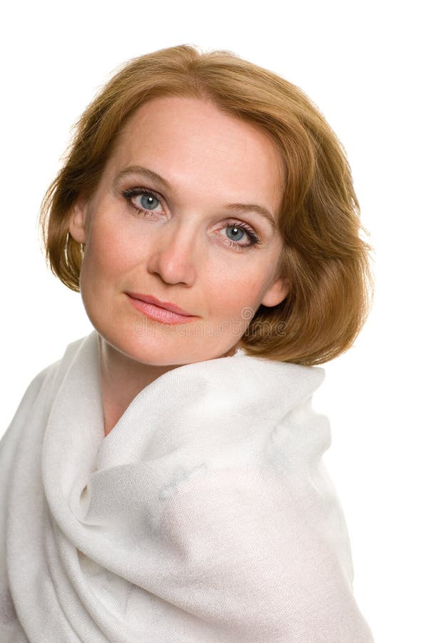 Portrait Of Middle Aged Woman Royalty Free Stock Images - Image: 19969659