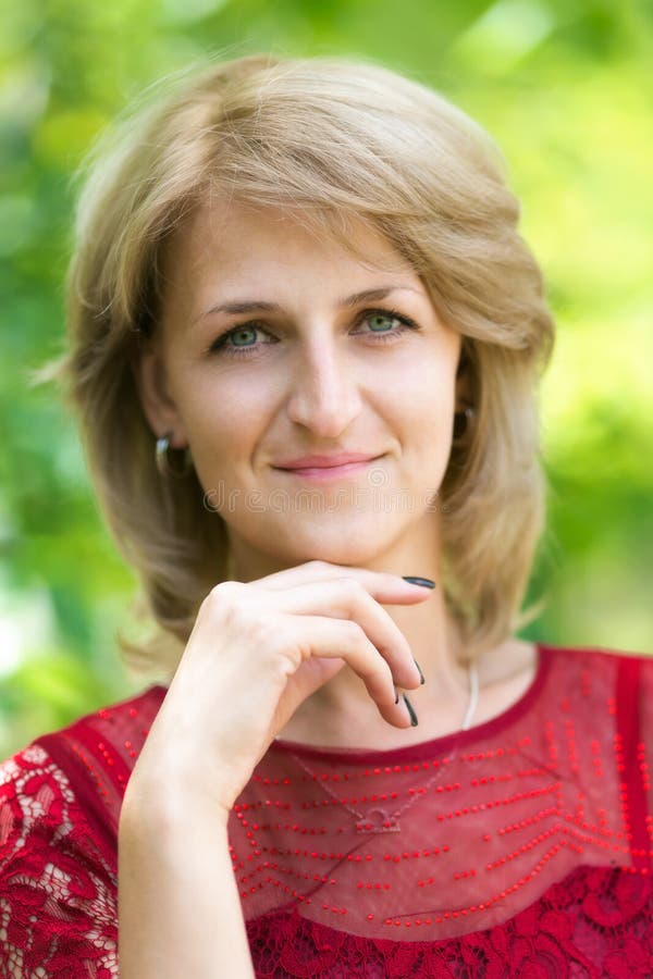Portrait of a Middle Aged Woman. Stock Photo - Image of aged, european ... Portrait of a Middle Aged Woman. Stock Photo - Image of aged, european ...