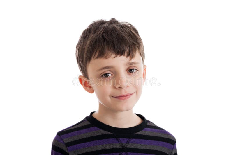 Portrait mignon de garçon image stock. Image du épaules - 30690587