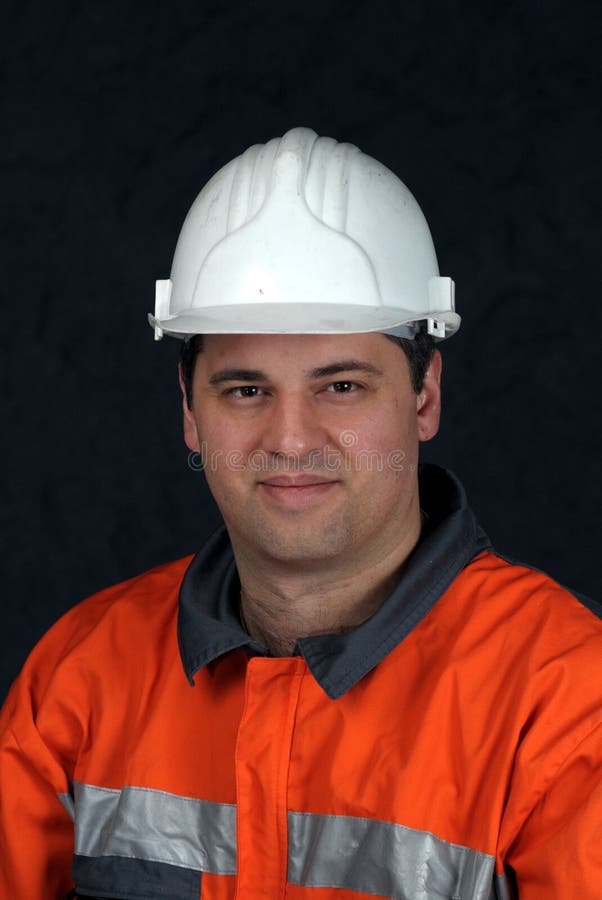 Portrait of a mine worker stock photo. Image of handsome - 4872114