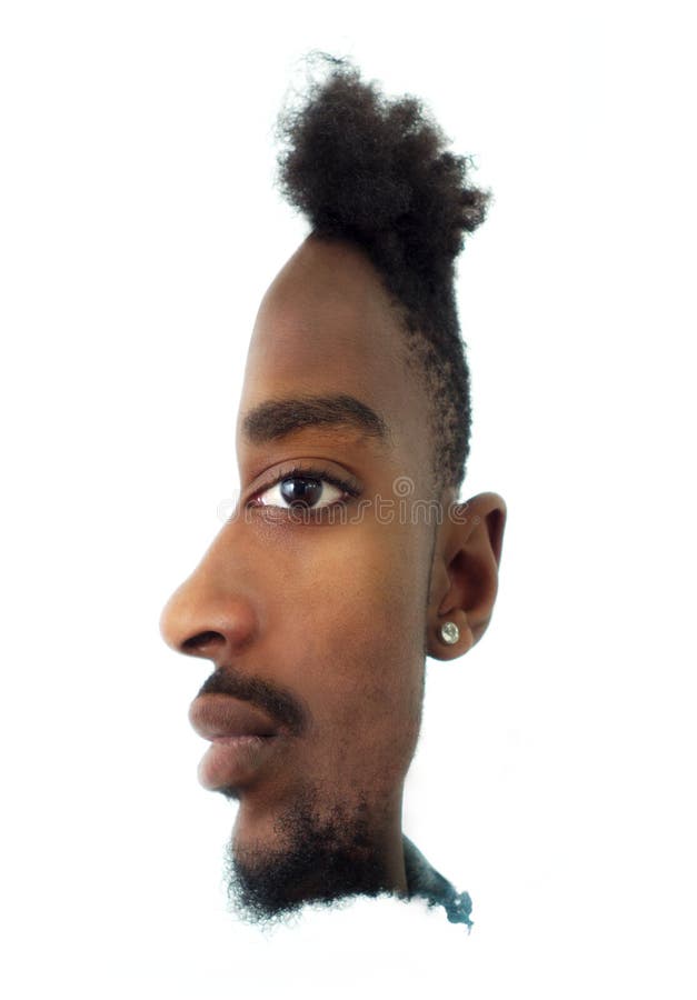 Portrait Mix Faces Profile and Front View Art Studio Assembly Stock ...