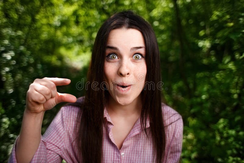 Portrait of Extremely Surprised,stunned Woman with Emotive Open Stock ...