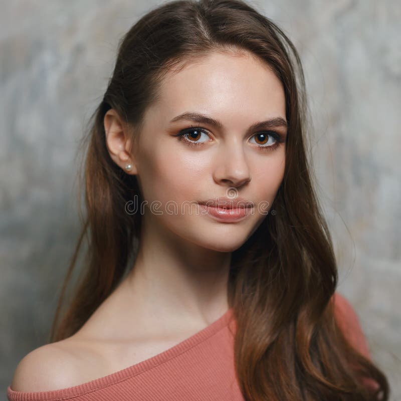 Portrait of a model stock photo. Image of hairstyle - 100522366