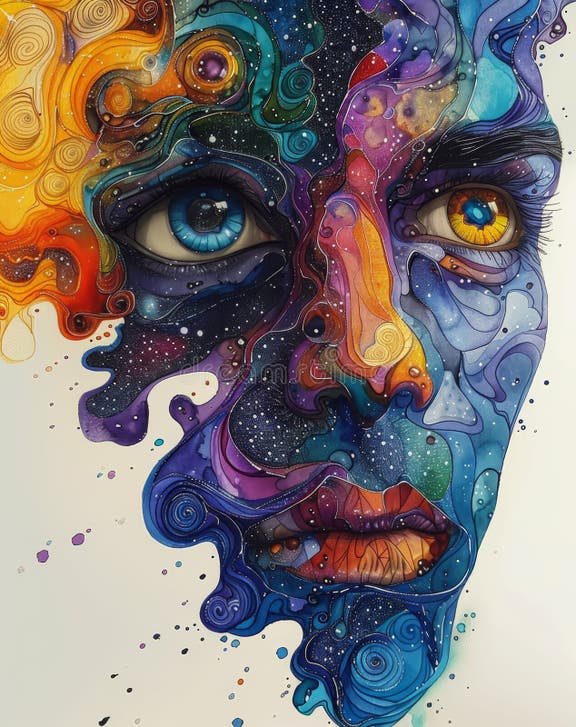 Portrait of a Monk in Prayer and Silence. Enlightenment Stock ...