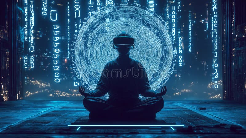 Portrait of a Monk in Prayer and Silence. Enlightenment Stock ...