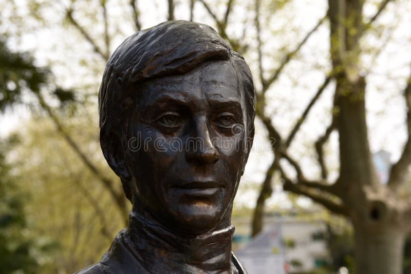 Portrait of a Monument in the Park Stock Photo - Image of head ...