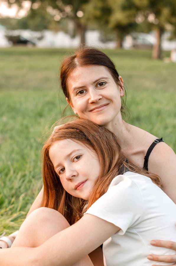 Portrait Of A Mother With Her Daughter In Nature Mother And Daughter