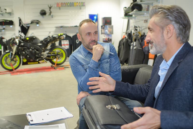 Portrait Motorbike Service Maintenance Stock Photo - Image of garage ...