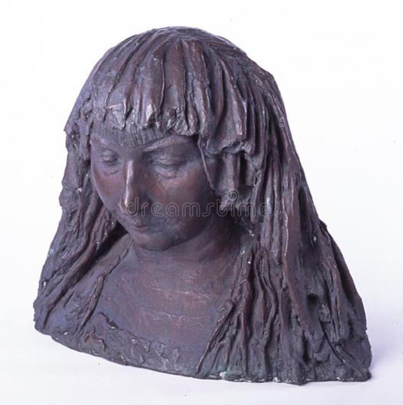 Portrait Of Mrs. Epstein (Sculpture) Stock Image - Image of face, bust ...