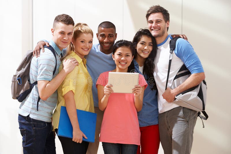 Portrait of Multi-Ethnic Group of Students in Classroom Stock Image ... Portrait of Multi-Ethnic Group of Students in Classroom Stock Image ...