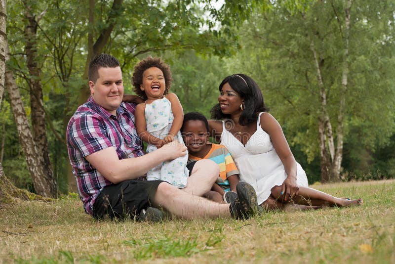 Portrait of a Multicultural Family Stock Image - Image of mixed, etnic ...