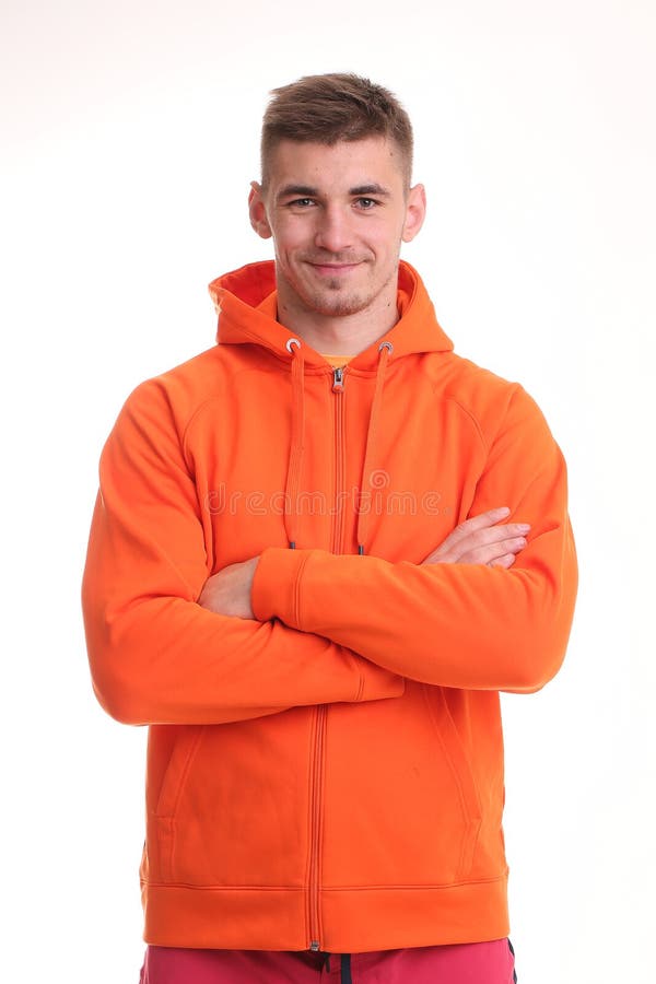 Portrait of Muscle Man Posing in Studio Isolated Stock Image - Image of ...