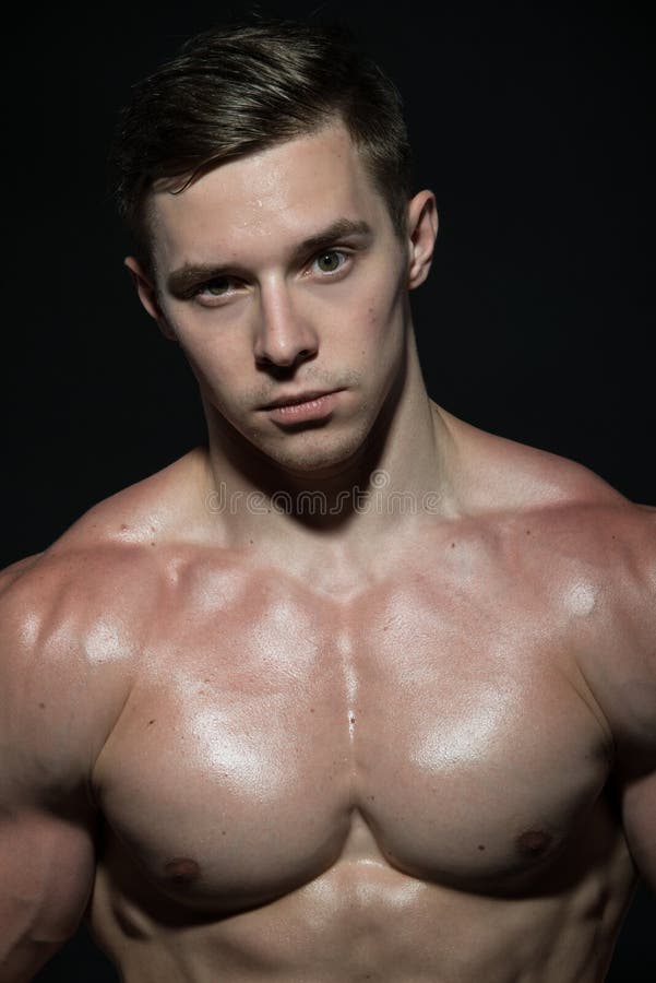 Portrait of bodybuilder stock photo. Image of white - 101387322