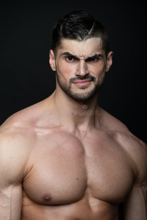 Portrait of bodybuilder stock photo. Image of coach - 187712068