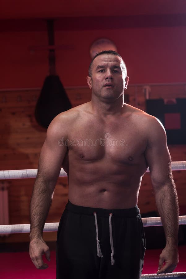 Portrait of Muscular Professional Kickboxer Stock Photo - Image of ...