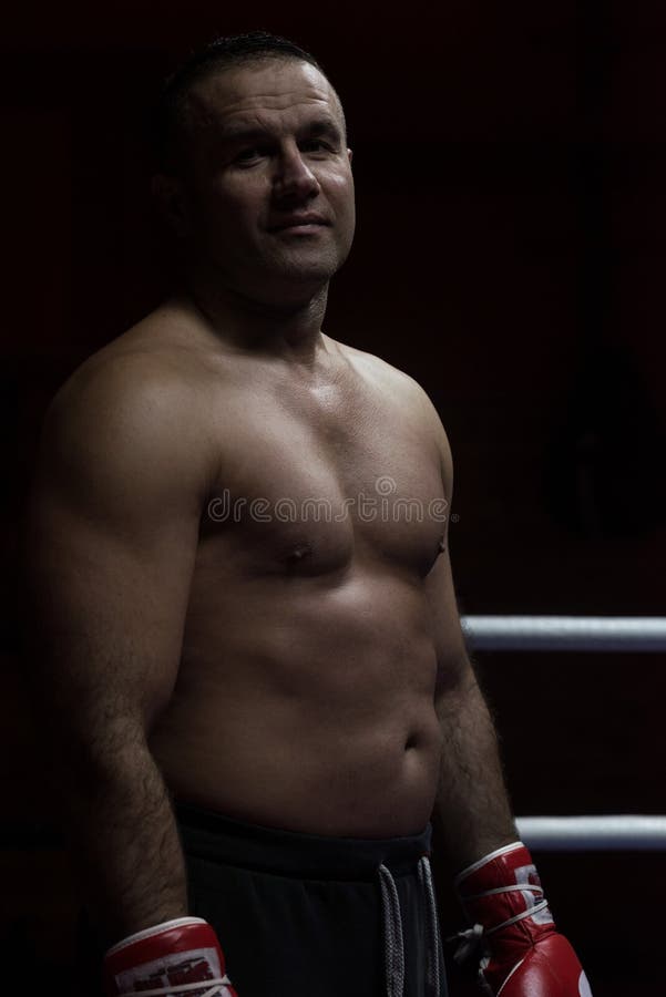 Portrait of Muscular Professional Kickboxer Stock Photo - Image of ...