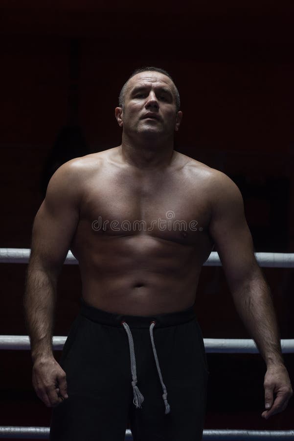 Portrait of Muscular Professional Kickboxer Stock Photo - Image of ...