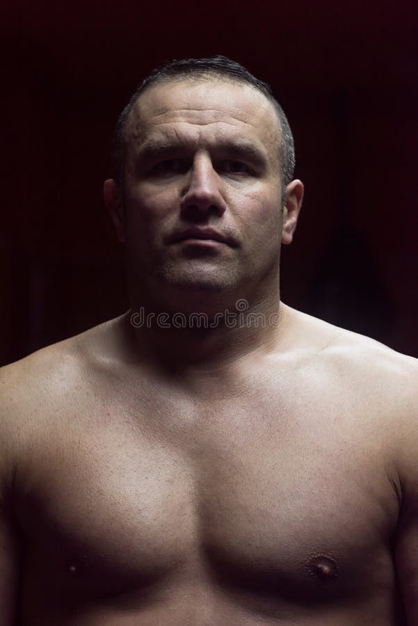 Portrait of Muscular Professional Kickboxer Stock Photo - Image of ...
