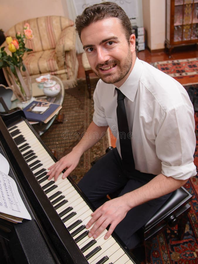 Portrait of Music Performer Playing Stock Photo - Image of artistic ...