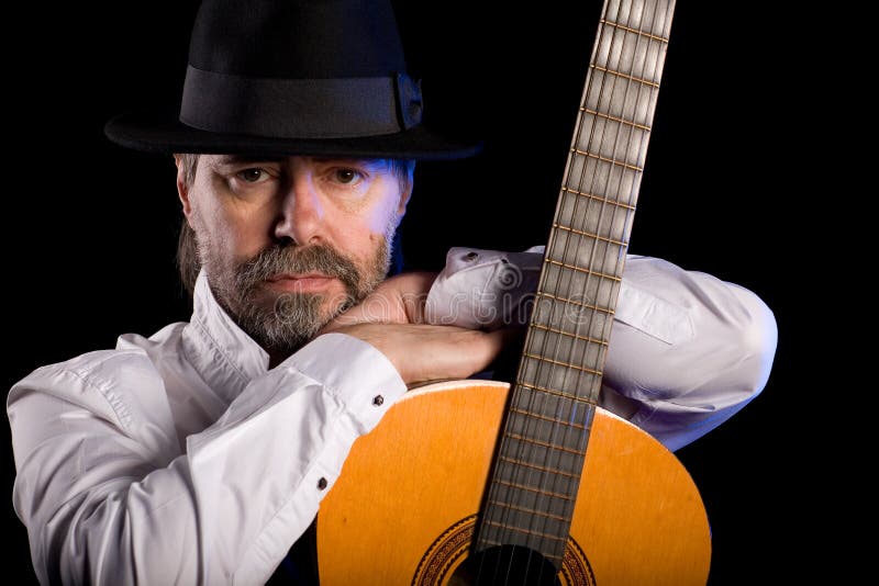Portrait musician stock image. Image of beard, instrument - 25062813