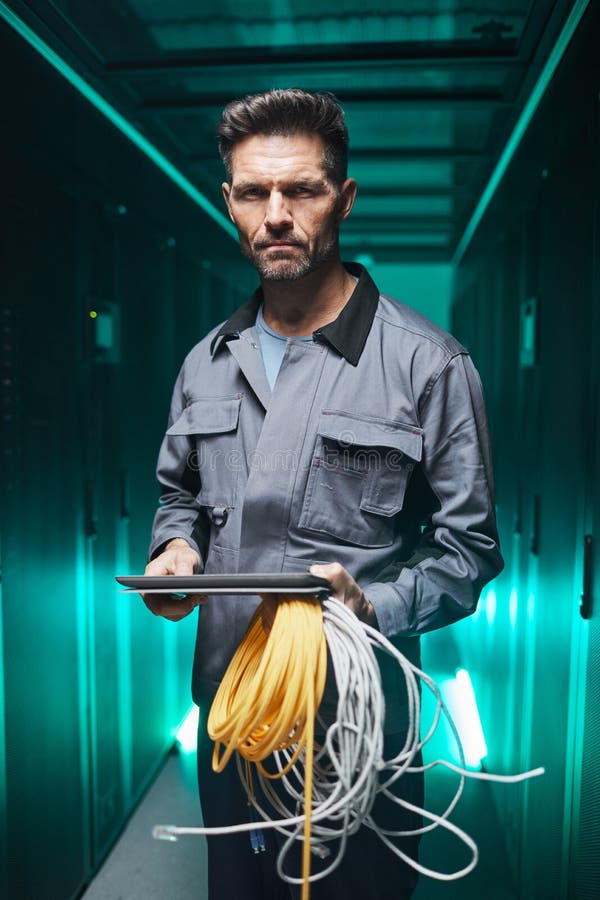 Portrait of Network Engineer Stock Photo - Image of industry, work ...