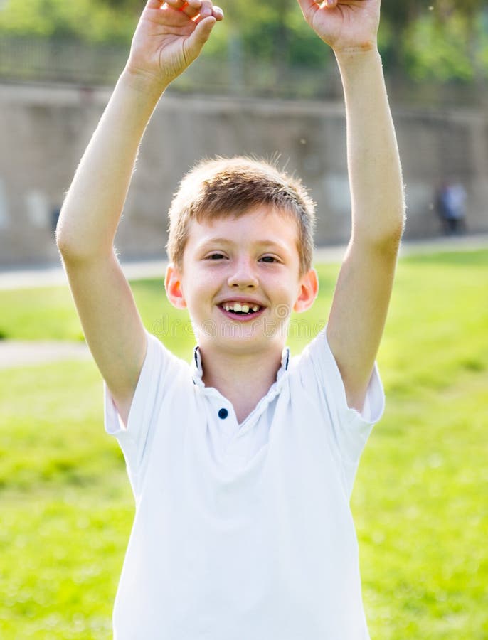 Portrait of a nice boy stock photo. Image of casual, nature - 81195980