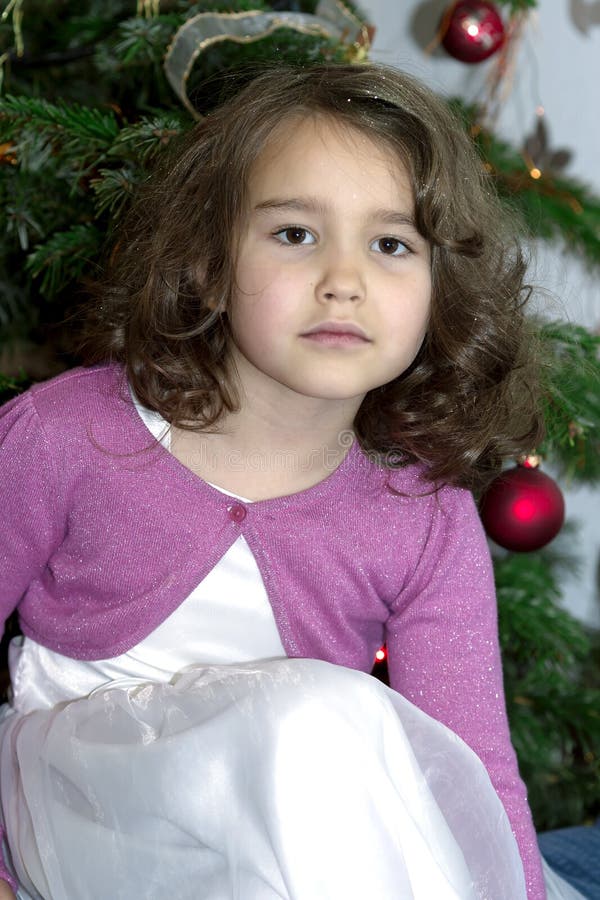 Portrait of Nice Little Girl Stock Image - Image of childhood ...