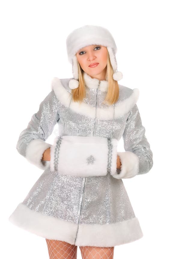 Portrait of a Nice Snow Maiden Stock Photo - Image of maiden, people ...