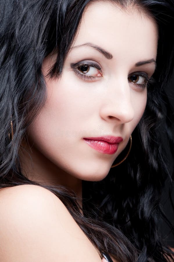 Portrait of nice woman stock photo. Image of fashion - 10743322