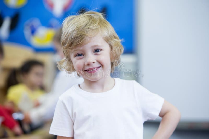 Portrait of a Nursery Teacher Stock Image - Image of head, education ...