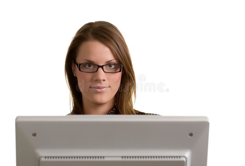 Portrait of office worker stock image. Image of lady - 16535005