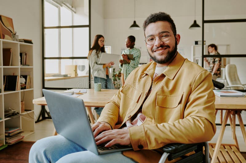 Portrait of Office Worker stock image. Image of confident - 374059757