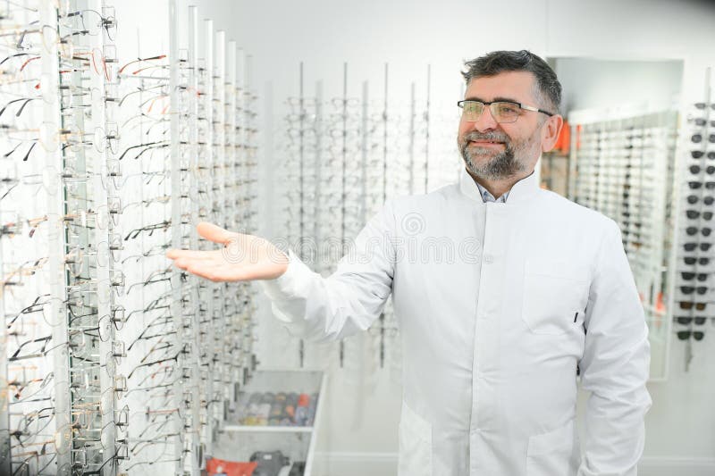 Portrait of Ophthalmologist in Clinic Stock Photo - Image of ...