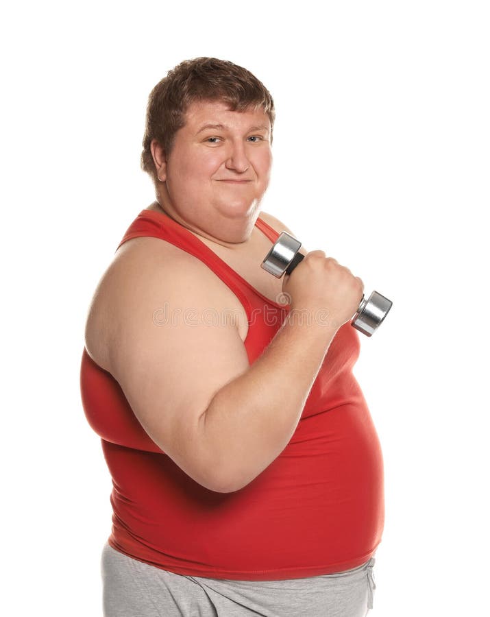 Portrait of Overweight Man Posing Stock Image - Image of obese ...