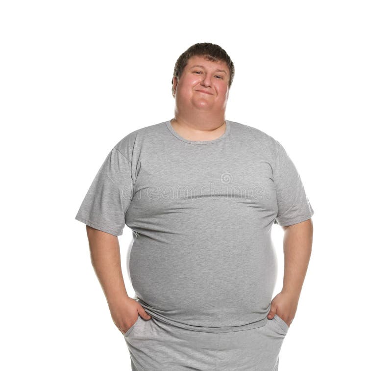 Portrait of Overweight Man Posing Stock Image - Image of obese ...