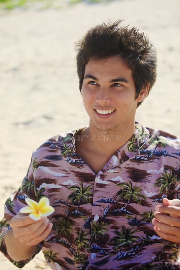 Portrait of a Pacific Island Man Stock Photo - Image of young, smiling ...