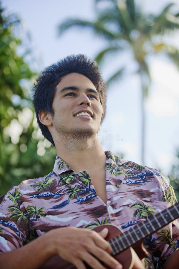 Portrait of a Pacific Island Man Stock Photo - Image of young, smiling ...