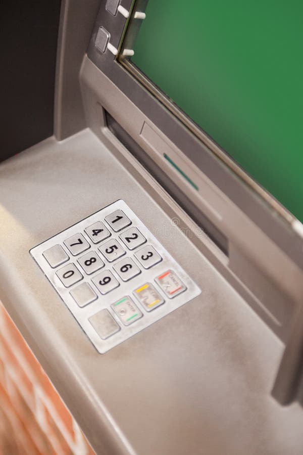 ATM key pad stock photo. Image of device, cancel, password - 45879646