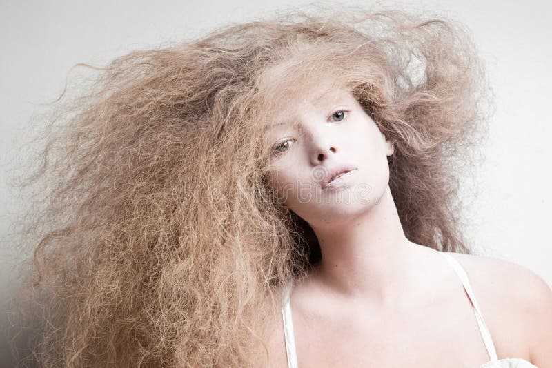 Portrait of a pale woman stock image. Image of ammonia - 98417145