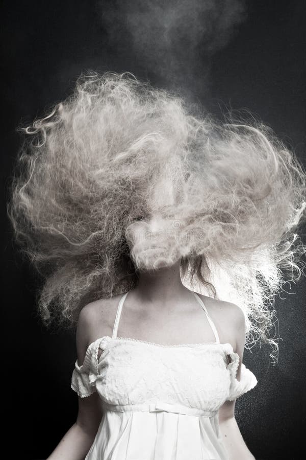 Portrait of a pale woman stock image. Image of pallor - 98417291