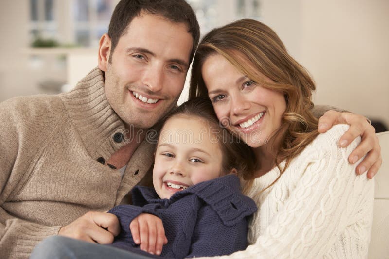 Portrait, Parents and Kid Holding Hands in Park with Smile, Support and ...