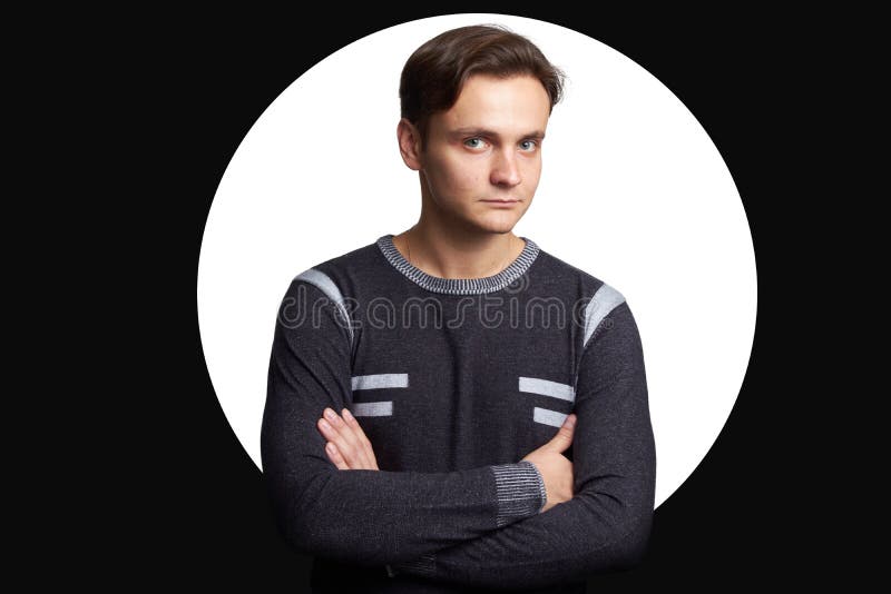 Portrait of a Pensive Handsome Man Stock Photo - Image of attractive ... Portrait of a Pensive Handsome Man Stock Photo - Image of attractive ...