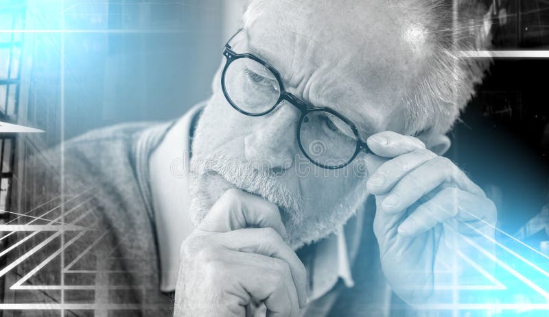 Pensive Senior Businessman; Multiple Exposure Stock Image - Image of ... Pensive Senior Businessman; Multiple Exposure Stock Image - Image of ...