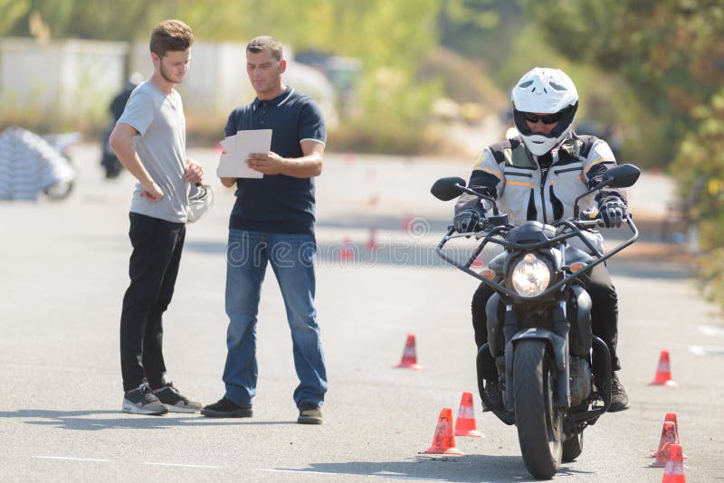 Portrait People Passing Exam Stock Photo - Image of standing, bike ...