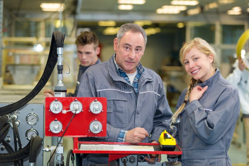 Portrait People at Processing Factory Stock Image - Image of water ...